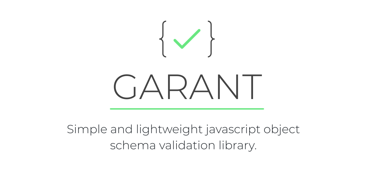 GitHub - CorentinTh/garant: Simple and lightweight javascript object ... GitHub - CorentinTh/garant: Simple and lightweight javascript object ...