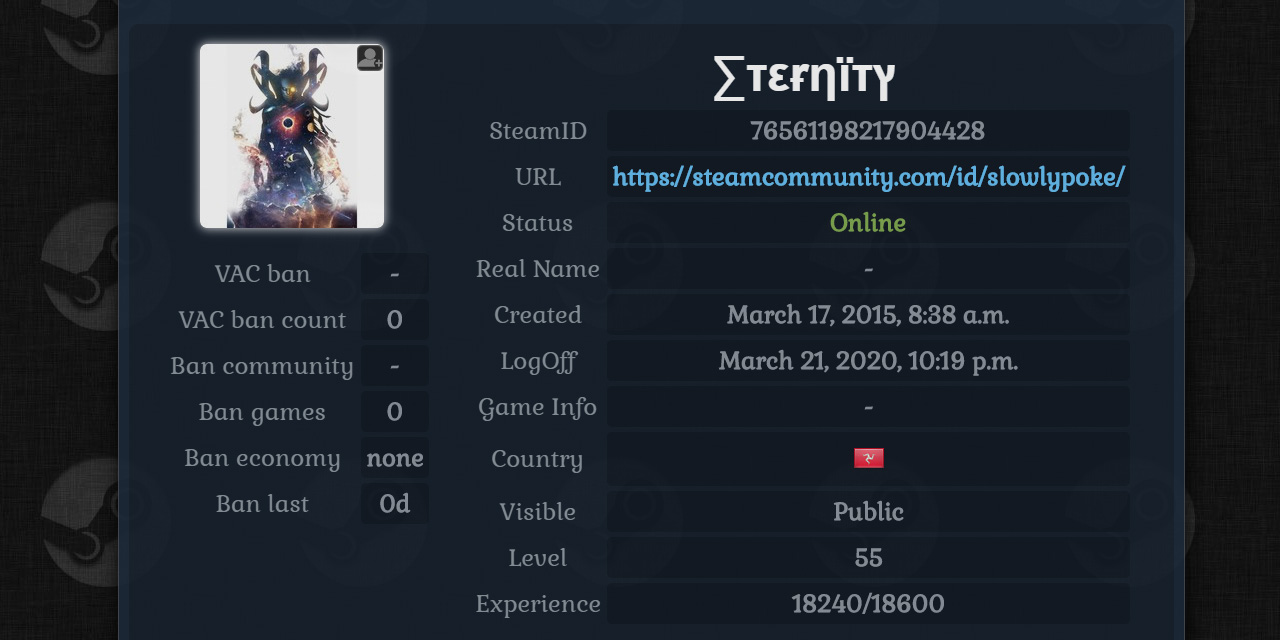 GitHub - JitteryMan/SteamFinder: Find Steam User by ID