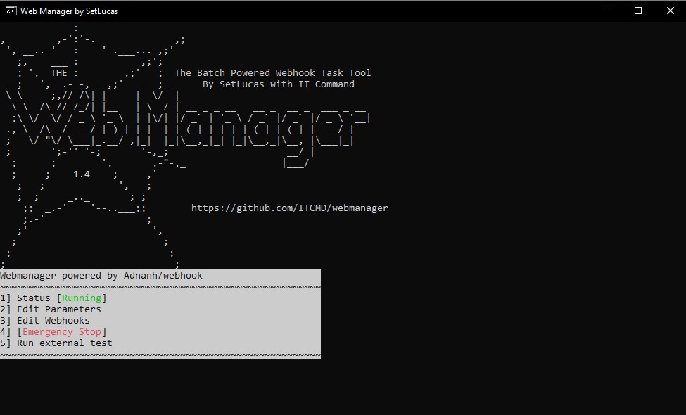 GitHub - ITCMD/Webhook-Manager: A Tool to create webhooks to make tasks