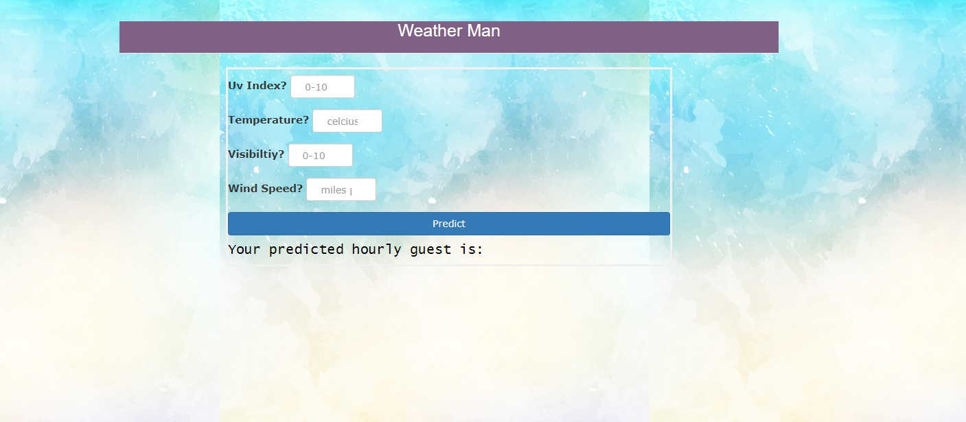 GitHub - yvonne13236/Weather-Man: A machine learning web app that can ...