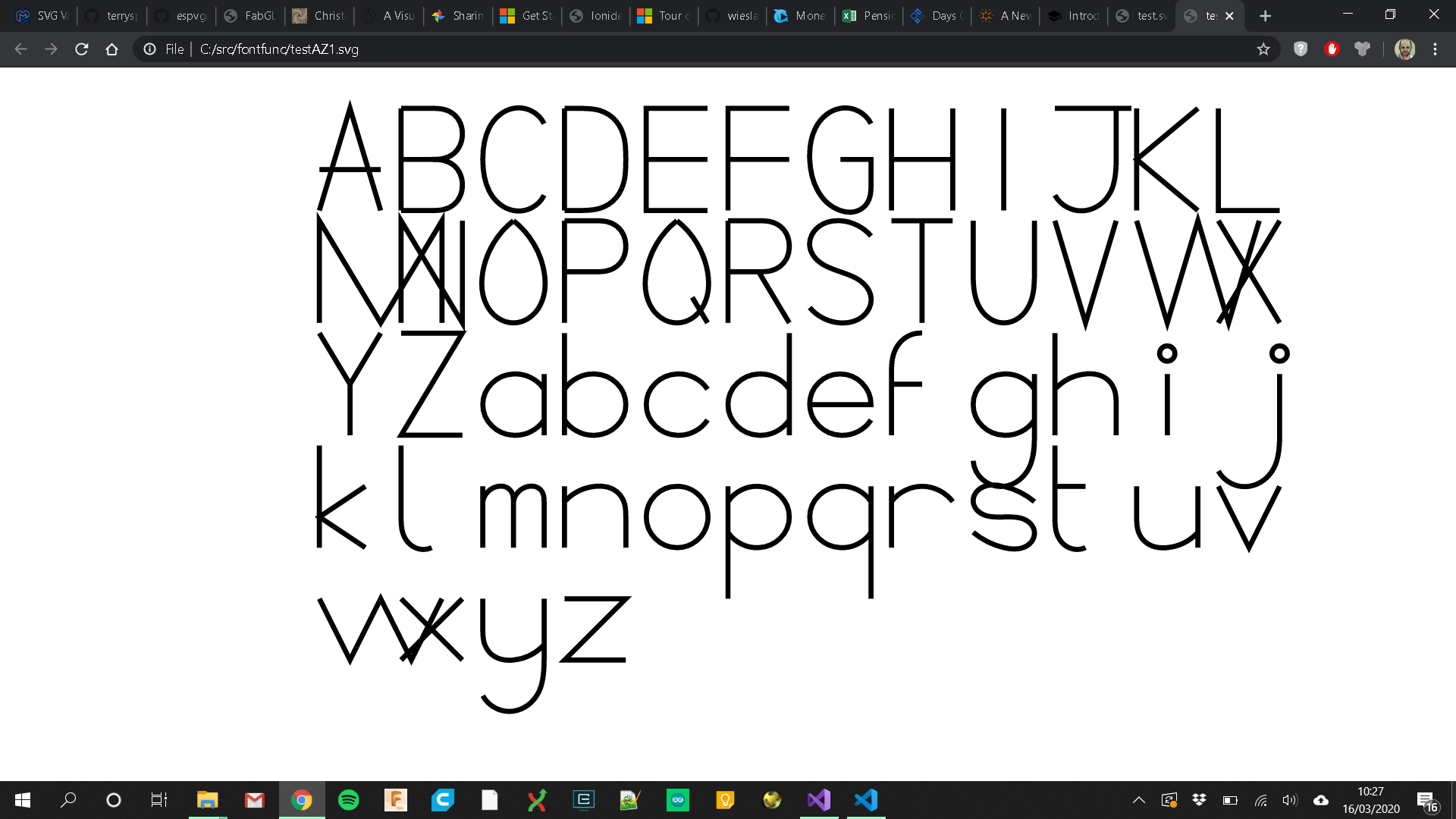 GitHub - terryspitz/dactyl-font: A functional font written in a ...