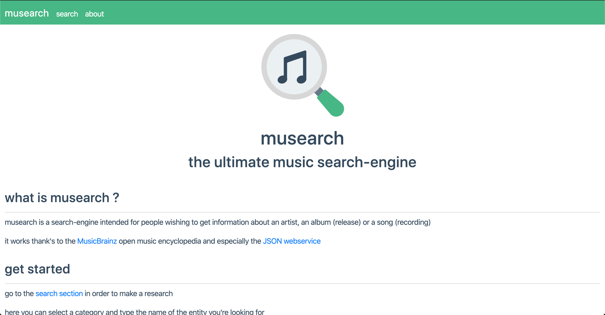 GitHub - Nekika/musearch: A homework project about creating a music ...