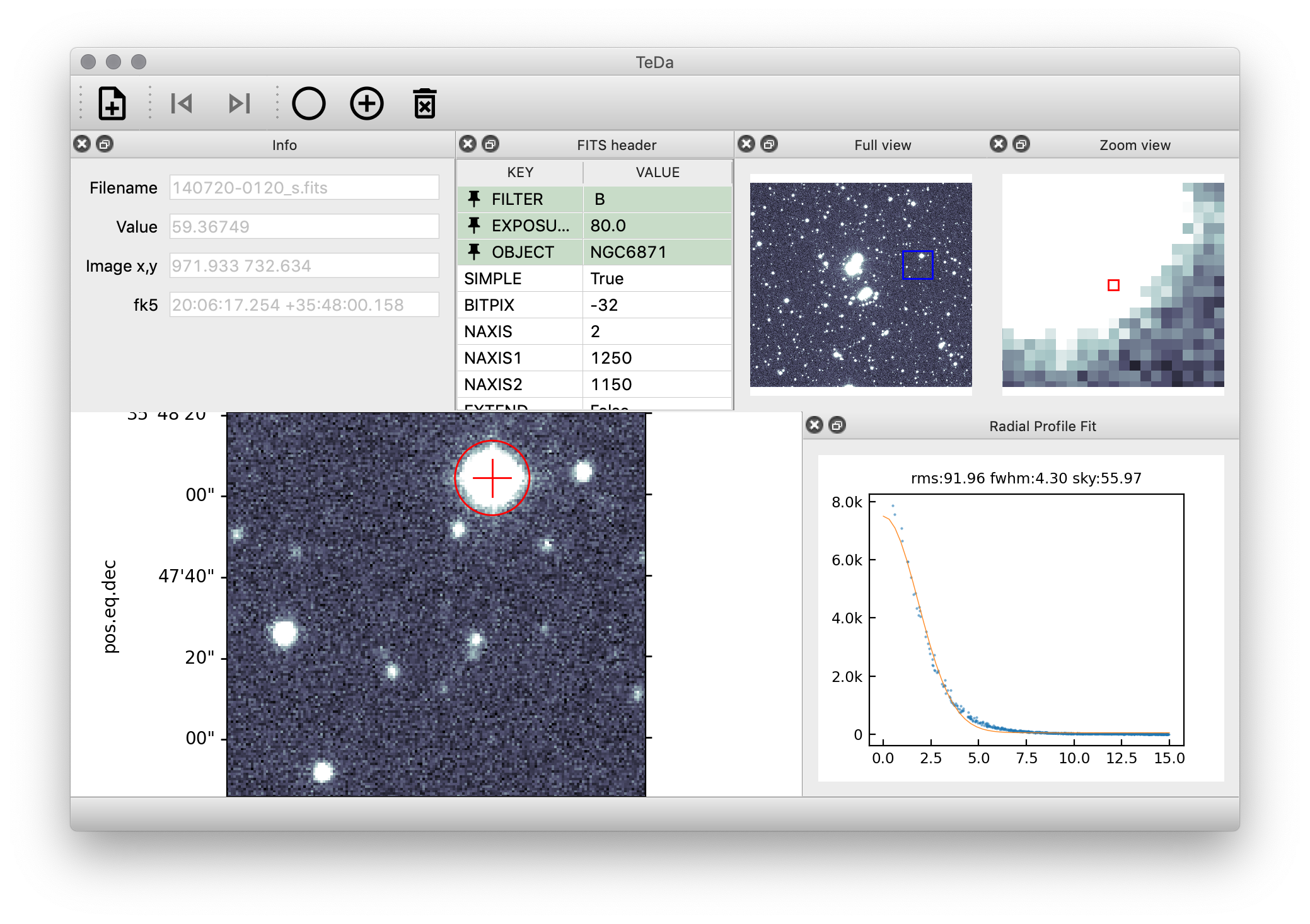 GitHub - majkelx/teda: TElescope DAshboard (currently FITS viewer)