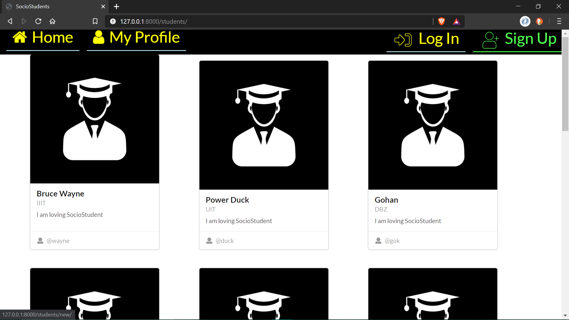 GitHub - uinstinct/Socialize-Students: A Social Web App for Students to ...