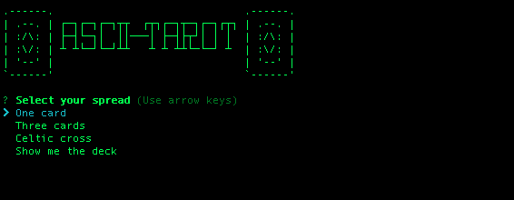GitHub - lawreka/ascii-tarot: A CLI tool for tarot reading with full ...
