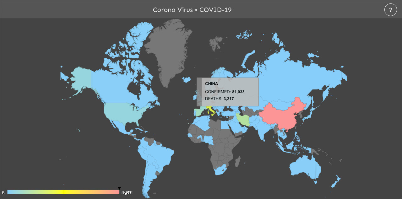 GitHub - gabrielcesar/covid: COVID-19 cases around the world.