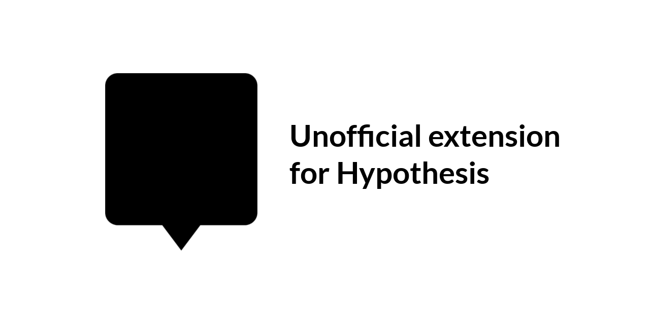 GitHub - diegodlh/unofficial-hypothesis-extension: Unofficial ...