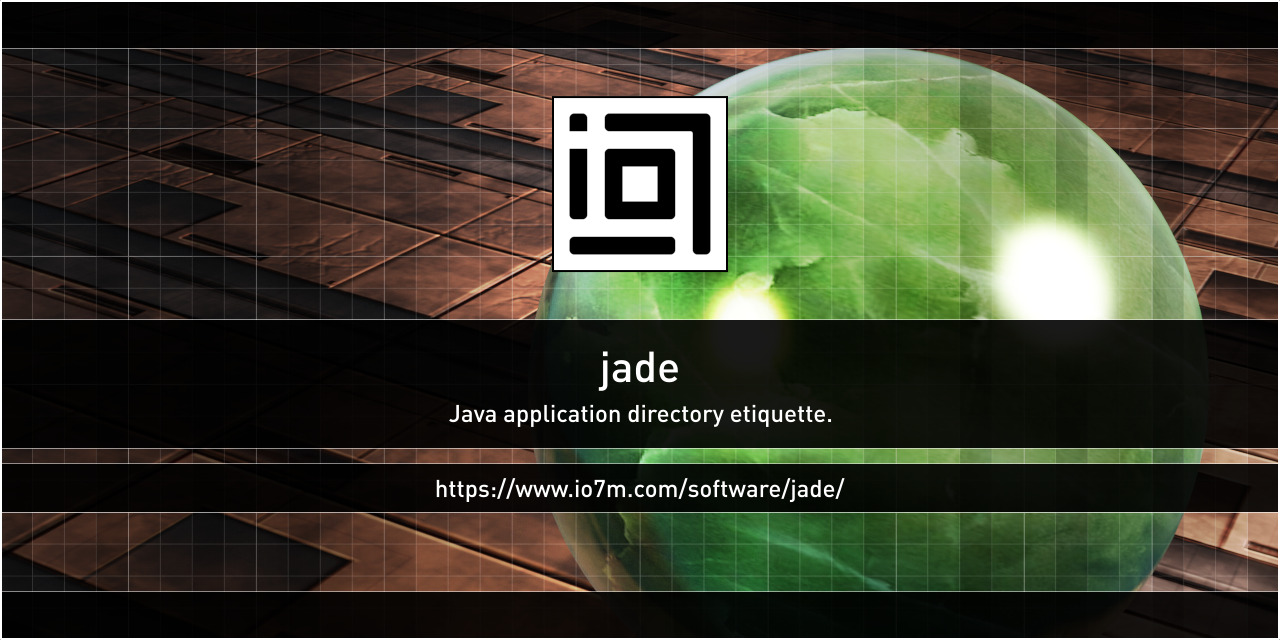 GitHub - io7m-com/jade: Java application directory etiquette