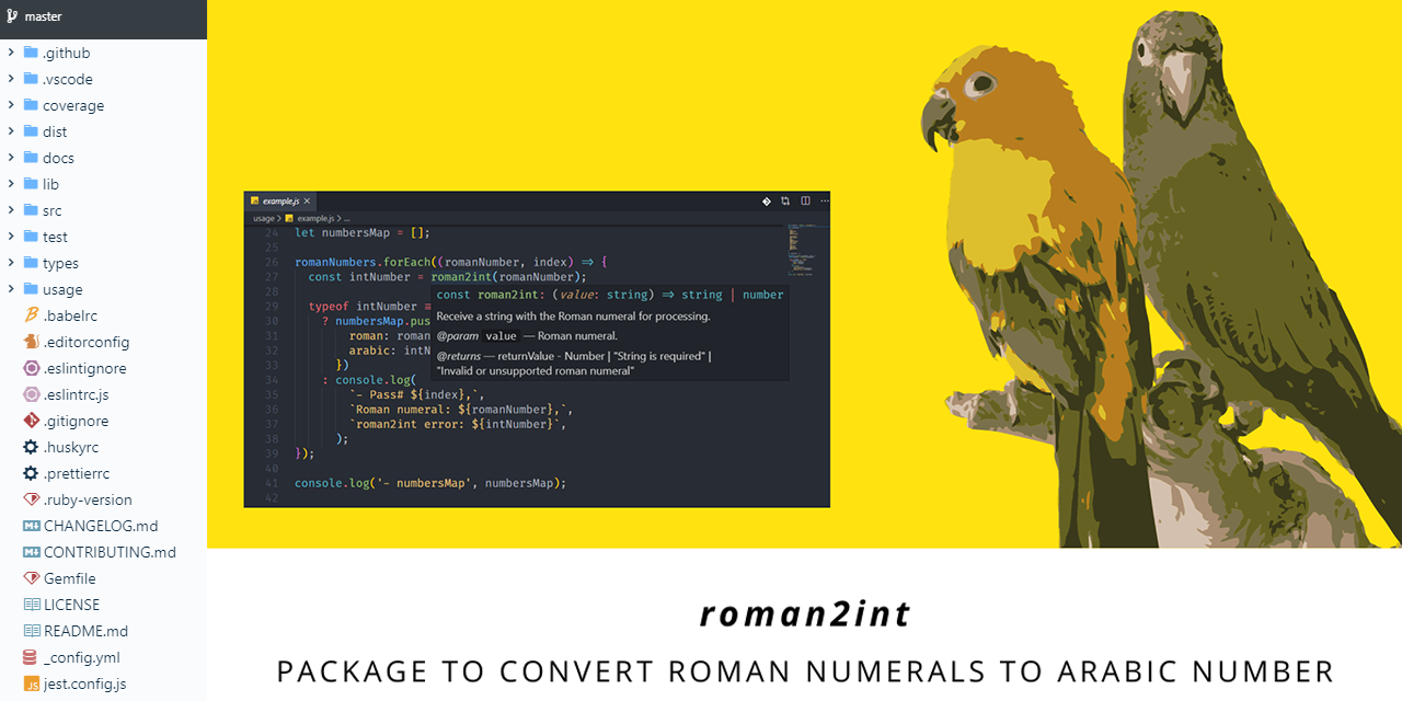GitHub - mc-ireiser/roman2int: Convert a Roman number to an Arabic number