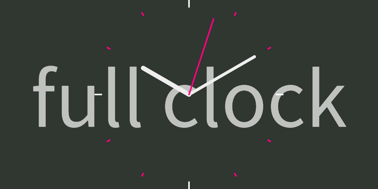 GitHub - macrat/full-clock: simple full screen clock
