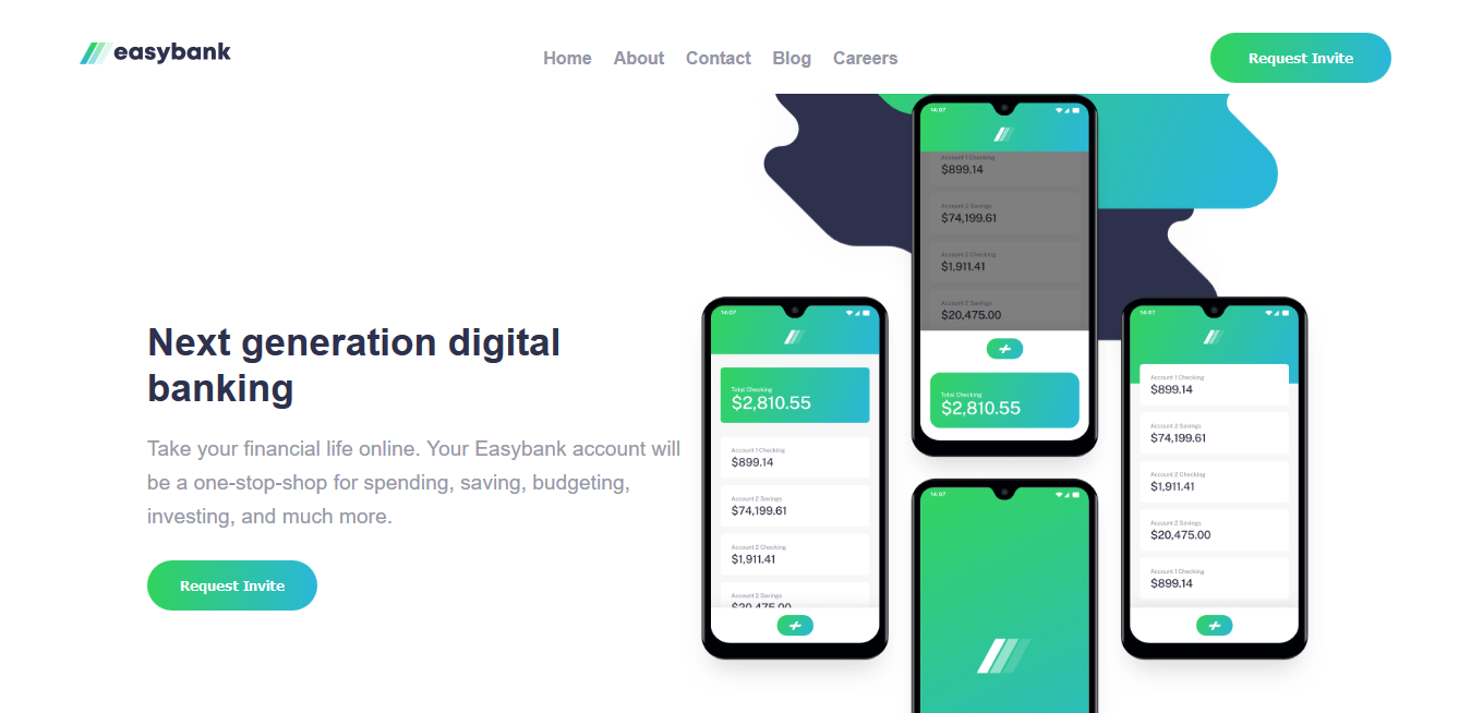 GitHub - Segun98/easybank: EasyBank Landing Page coding challenge by ...