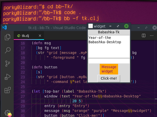 GitHub - bobbicodes/bb-Tk: [PoC] Desktop GUIs in Babashka with Tcl/Tk