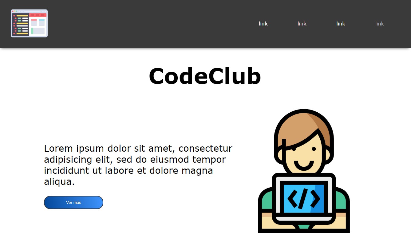 GitHub - FranyerRangel/CodeClub: Proyecto ficticio: Aquí apliqué HTML y CSS con flexbox ...
