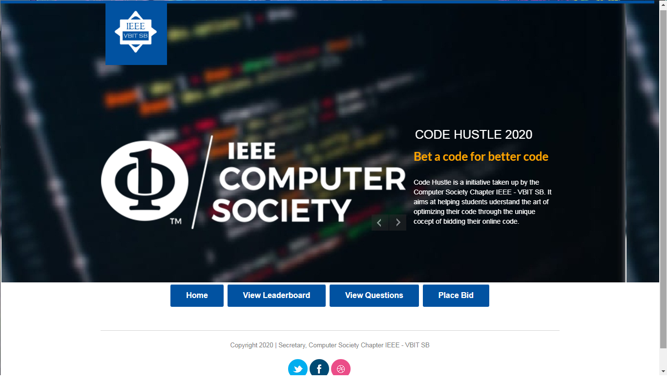 GitHub - Robotic7o7/CodeHustle: V1.0 Web Application created for an event Code Hustle for ...