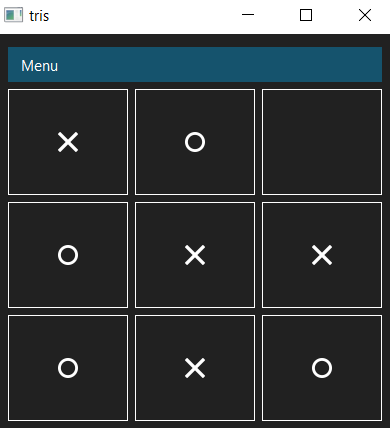 GitHub - ElMurte/tris: Tris - simple project to learn the basics of MVC pattern and Qt framework