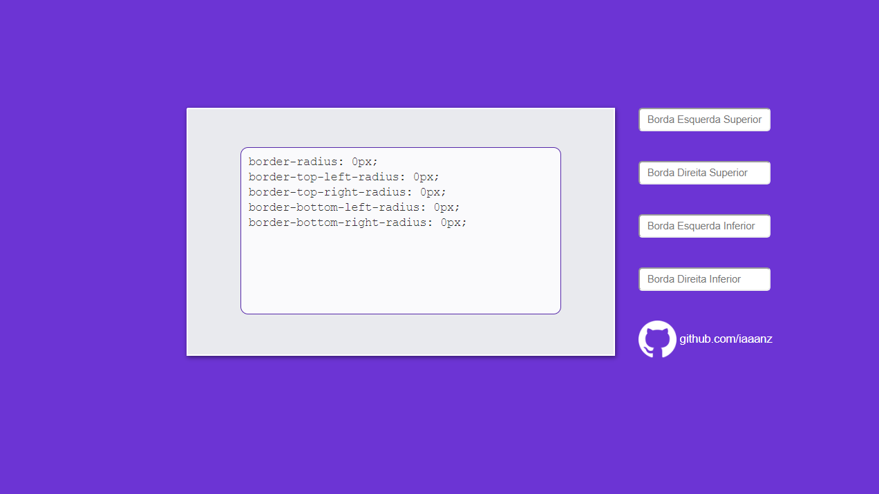 Github Iaaanzborder Radius Maker Simple Border Radius Generator Made In Javascript Html