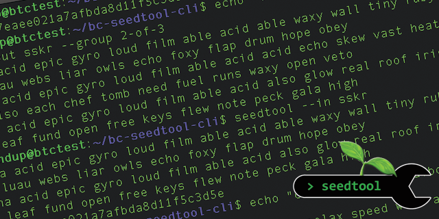 GitHub - BlockchainCommons/seedtool-cli: Cryptographic Seed Tool for the command line