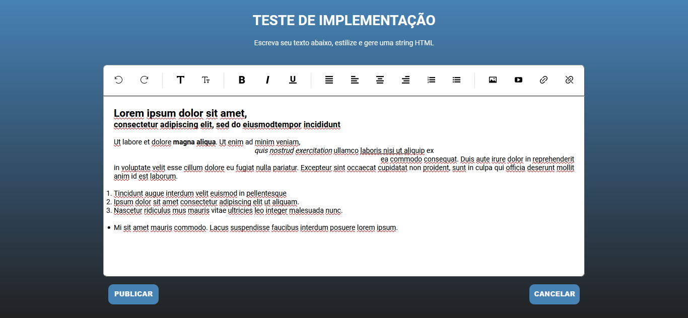 GitHub - GustavoMarks/editor-html: Componente de edição de texto ...