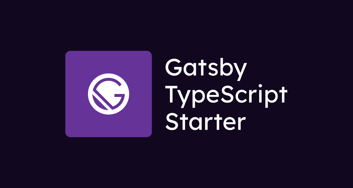 Github Jpedroschmitzgatsby Starter Ts Typescript Starter For Gatsby No Plugins And Styling 0661