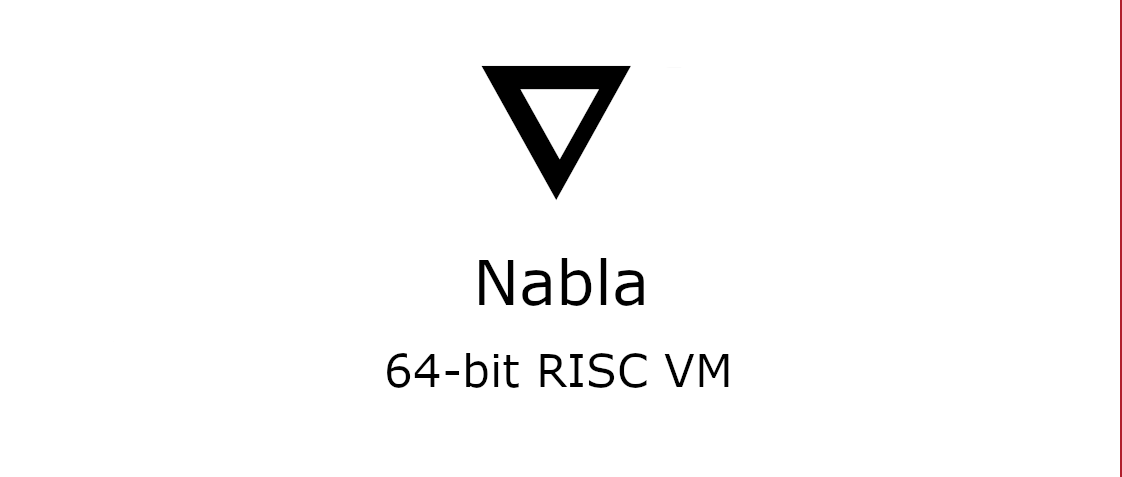 GitHub - NablaVM/nabla: ∇ 64-bit RISC VM