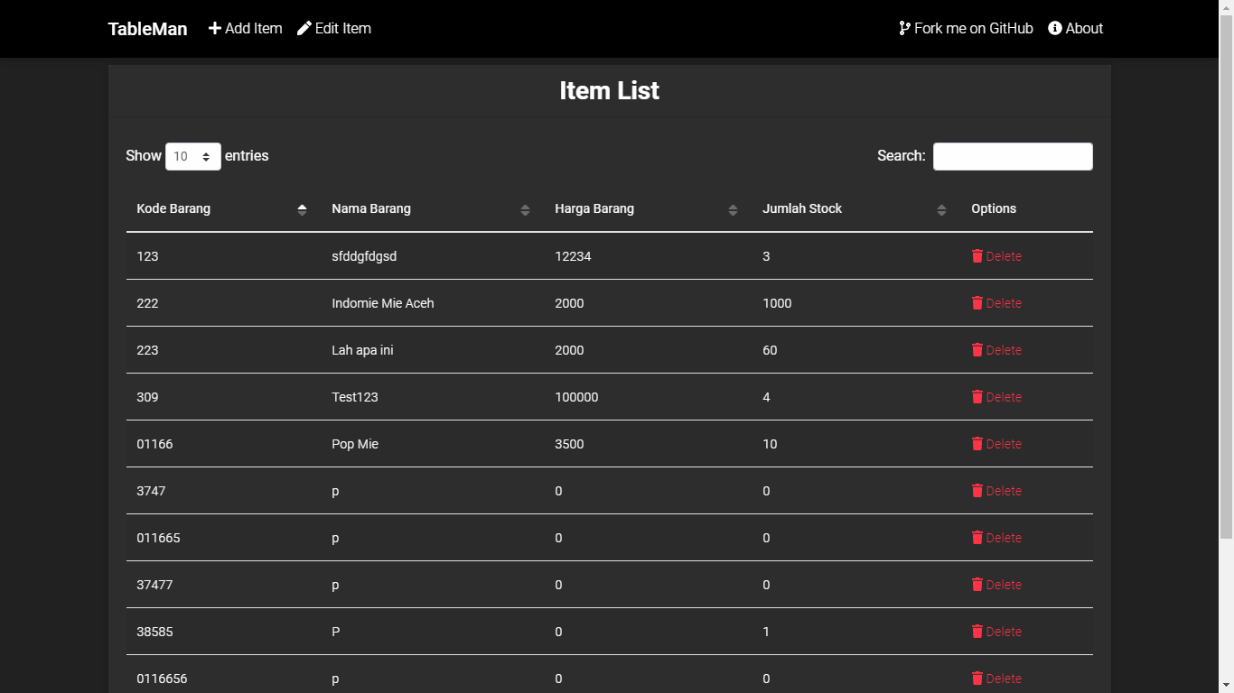 GitHub - ItzMeDwii/tablemanagement-php: Item Listing dalam Tabel ...