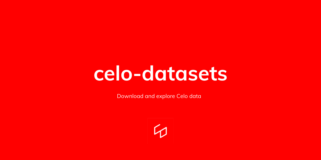 GitHub - degen-plus/celo-datasets: Hosts datasets exported from Celo blockchain using celo-etl