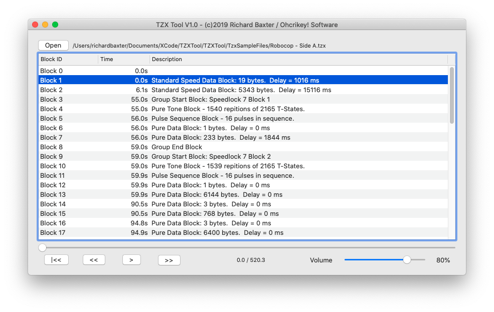 GitHub - MrReeMachine/TzxTool: A MacOS utility for loading ZX Spectrum emulator TZX and Tap ...
