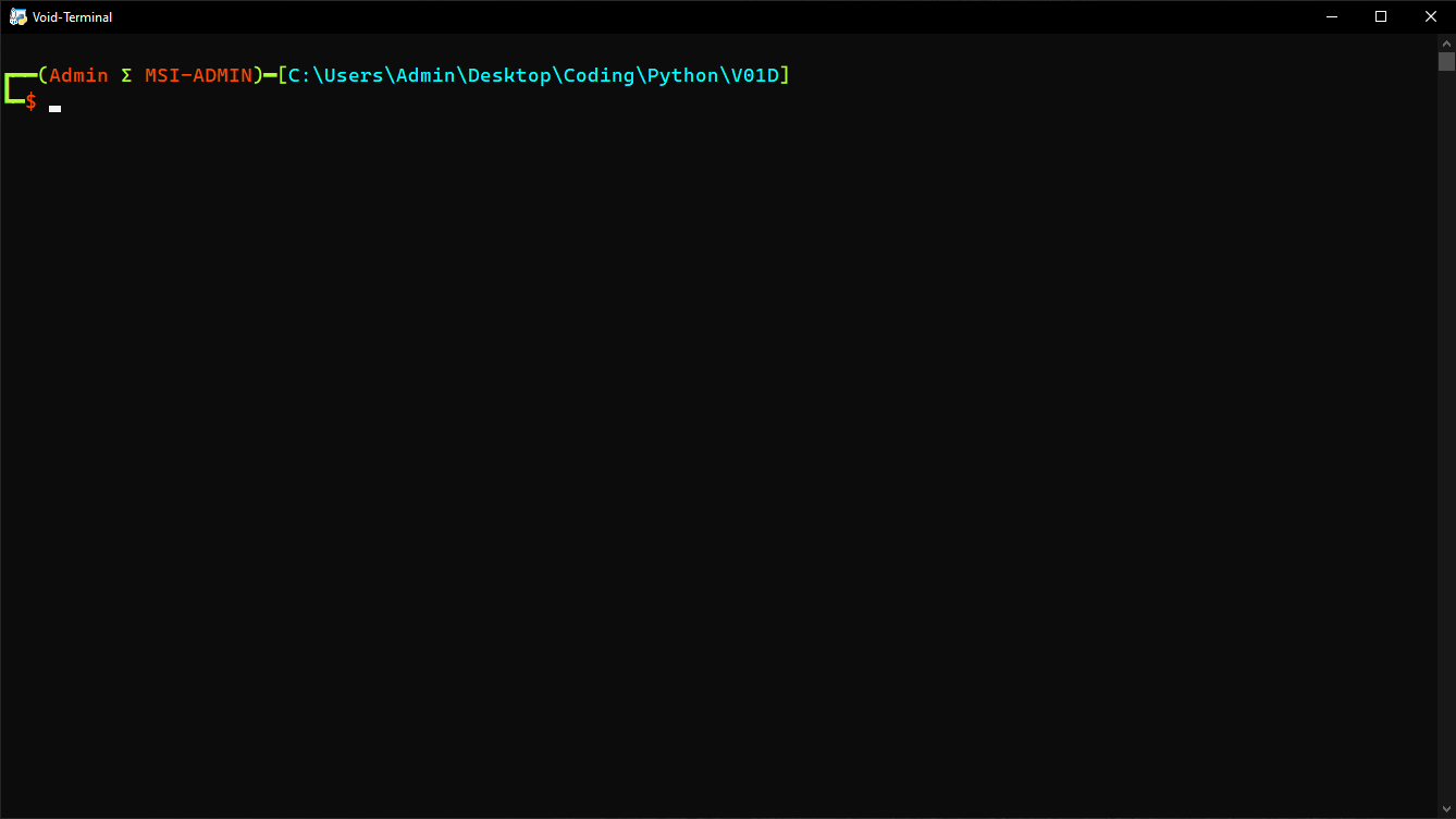 GitHub - Stax124/Void-Terminal: Easy to use Windows terminal
