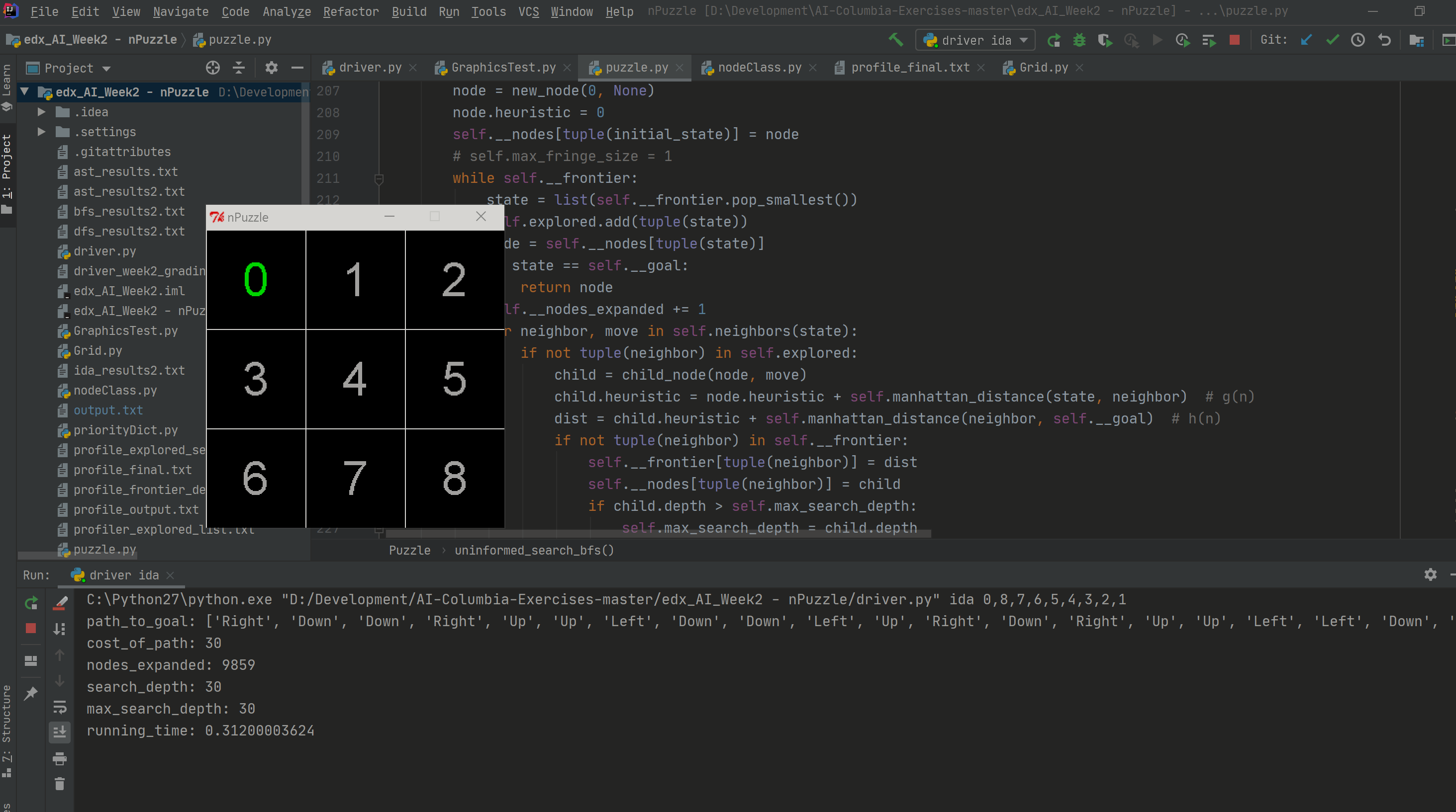 GitHub - miguel-ossa/edx_AI_Week2---nPuzzle: nPuzzle with python