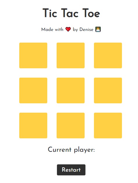 Github Denimartntic Tac Toe Angular Tic Tac Toe 