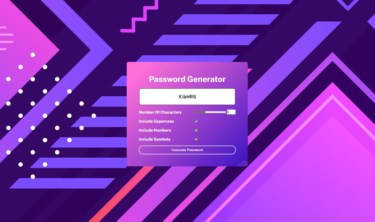 GitHub - DawnSpark7/Password-Generator: A simple project to generate ...