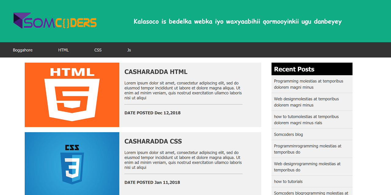 GitHub - somcoders/blog: Kooraska:CSS ku samee Website dhamaystiran