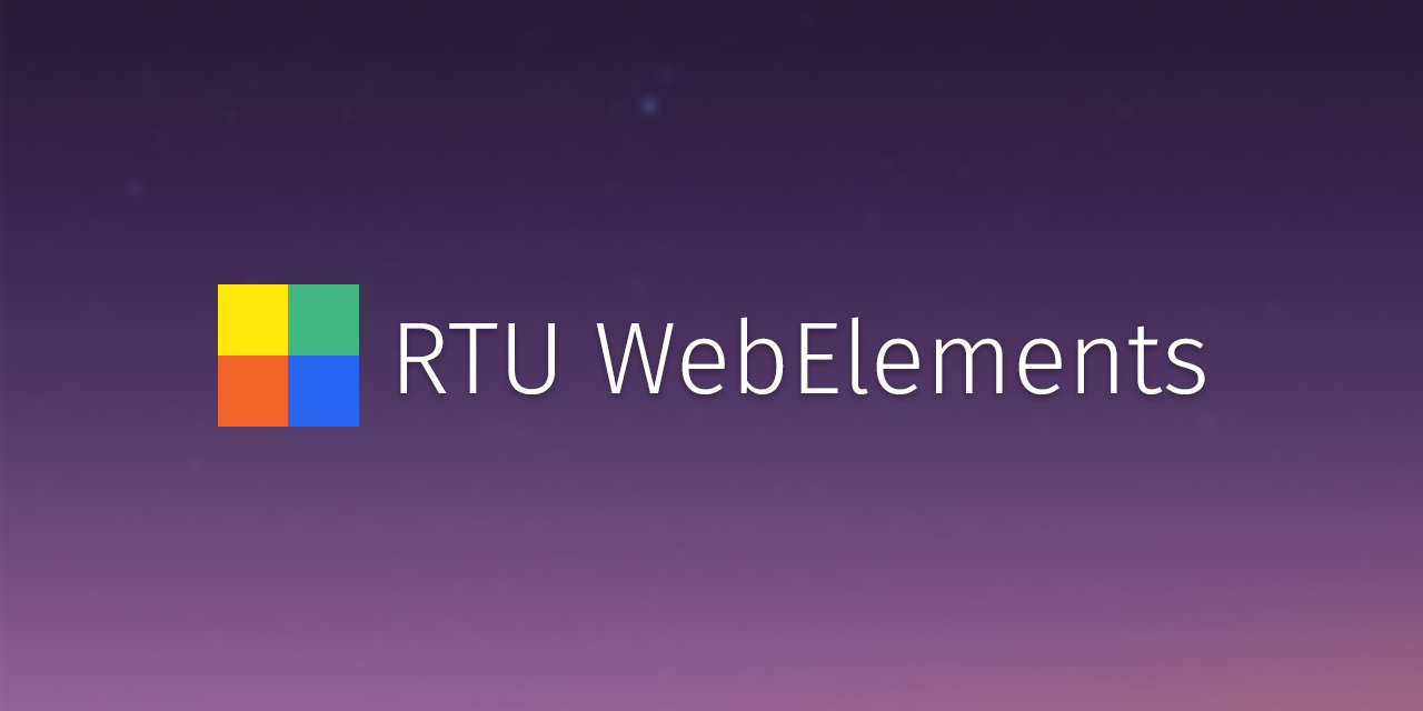 GitHub - artemy-onuchin/rtu-webelements: Ready To Use web elements (html, css, js)