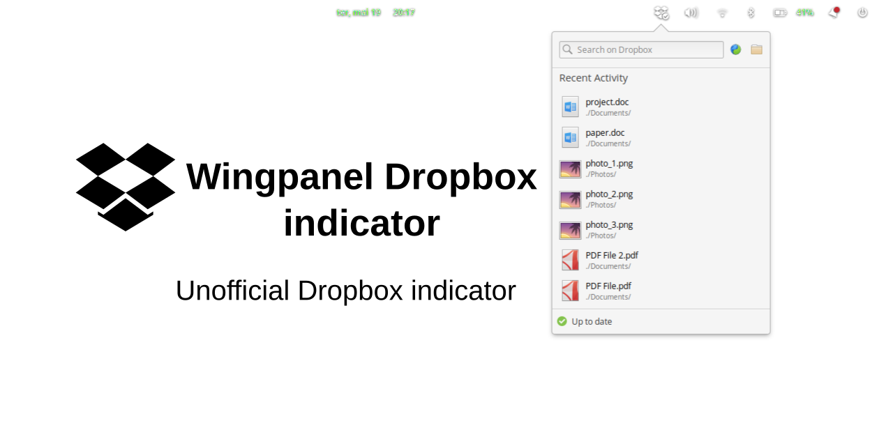 GitHub - rbribeiro/wingpanel-indicator-dropbox: A simple Dropbox indicator for Wingpanel with a ...