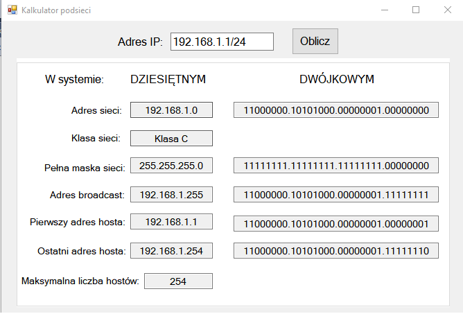 GitHub - piotrjal/Subnet-Calculator
