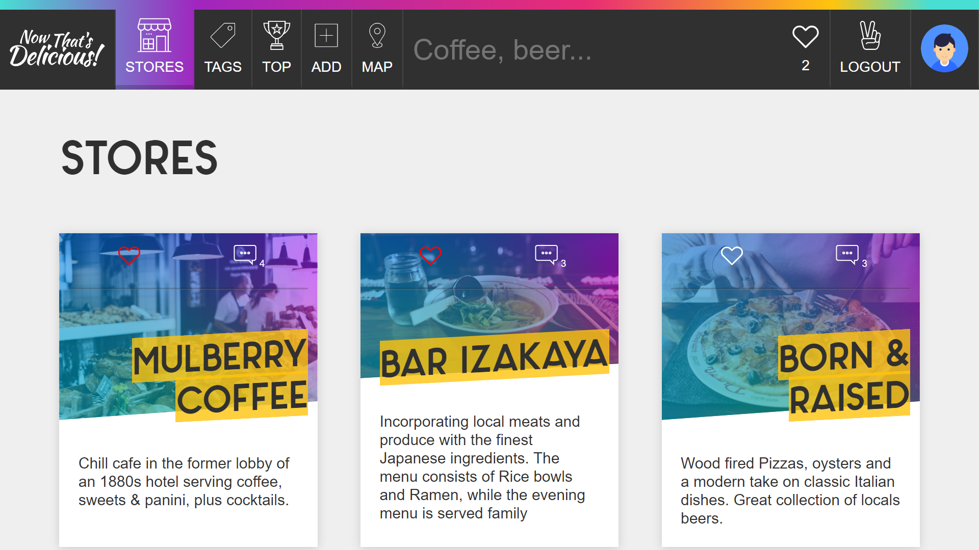 GitHub - varunswarup0/now-thats-delicious: 🌭 A full-stack restaurant application that users can ...