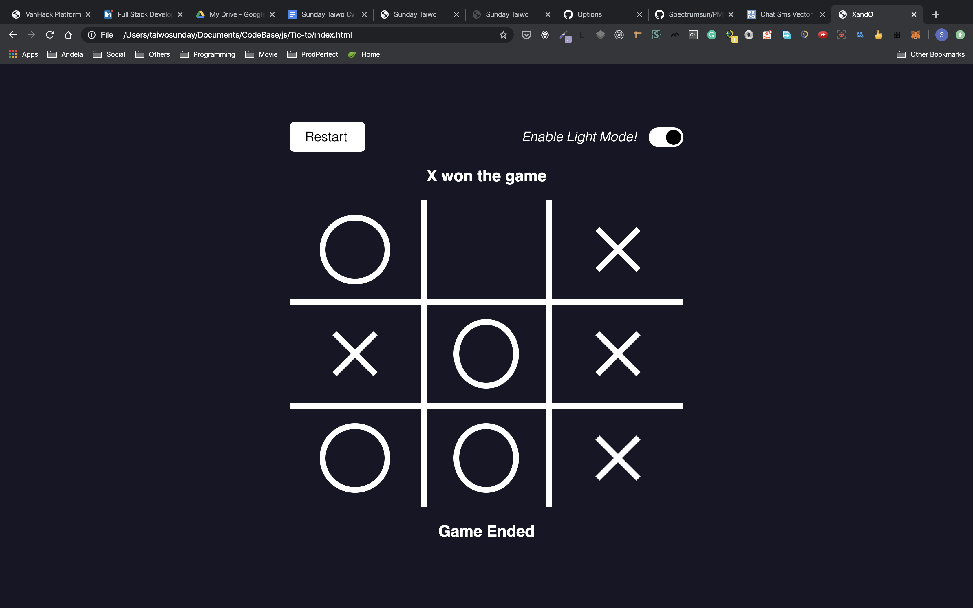 GitHub - Spectrumsun/tic-to