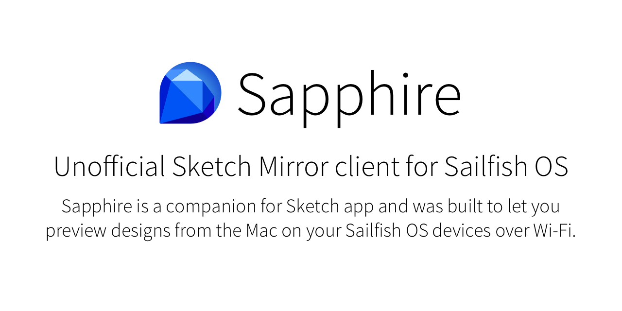 GitHub - dseight/sapphire: Unofficial Sketch Mirror client for Sailfish OS