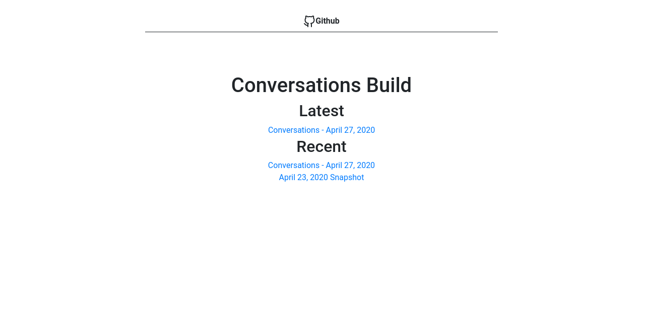 GitHub - tyler71/conversations-build-site