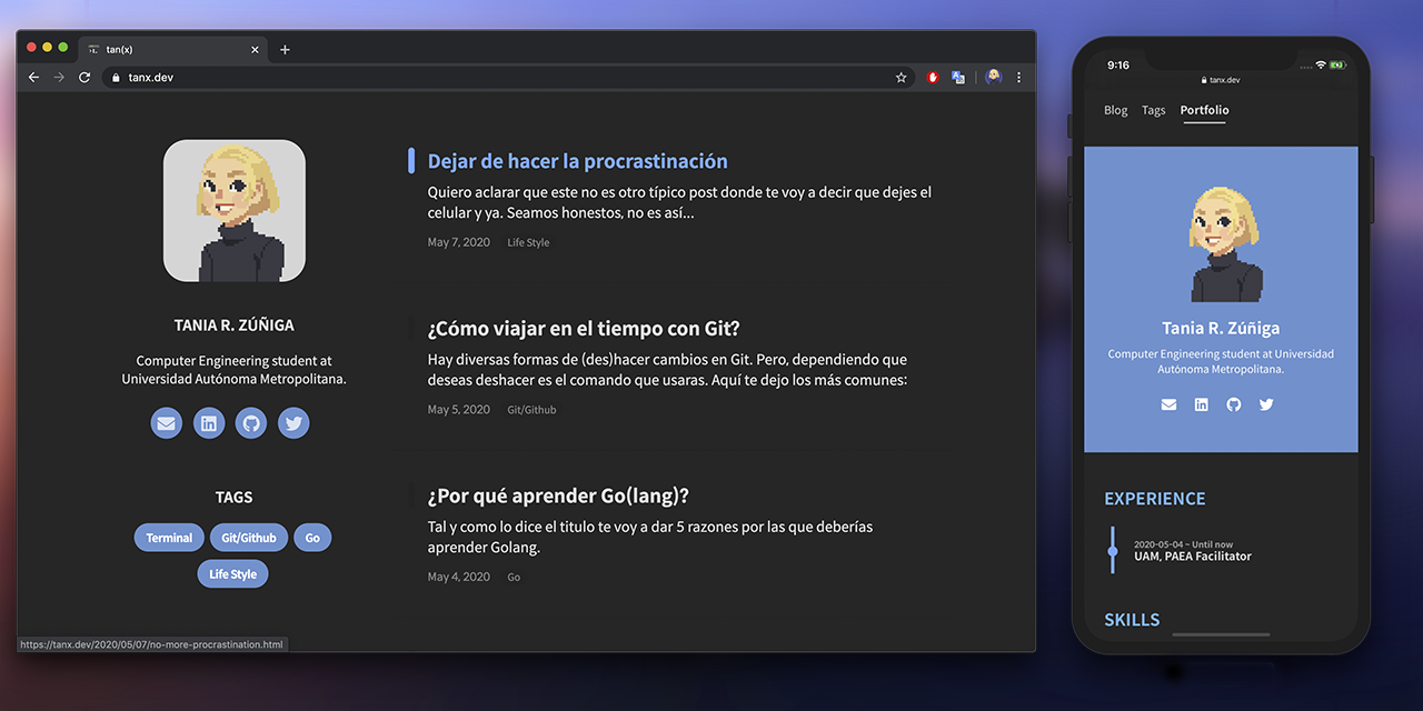 GitHub - TanZng/tanx-dev-v1: 💻 Is my first blog as well as a portfolio!