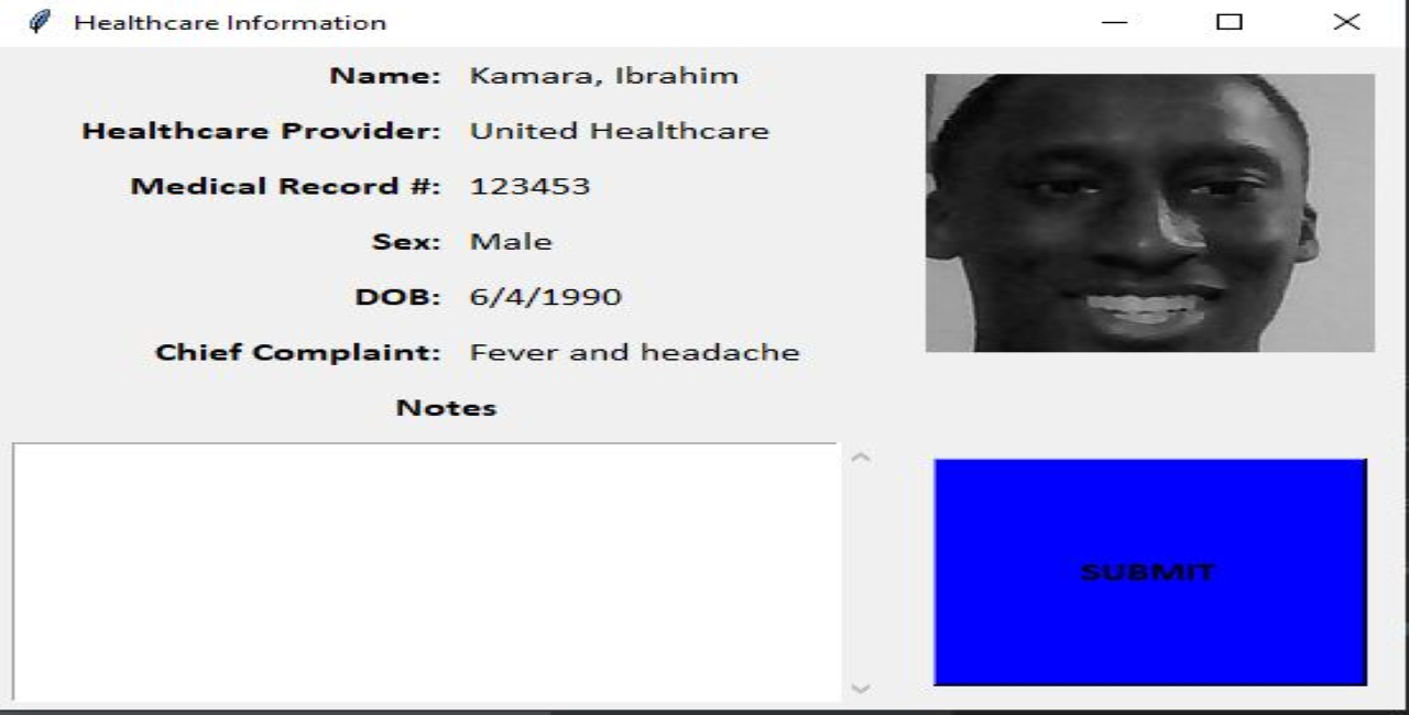 GitHub - ibkamara0/Healthcare-Facial-Recognition: This project was done ...