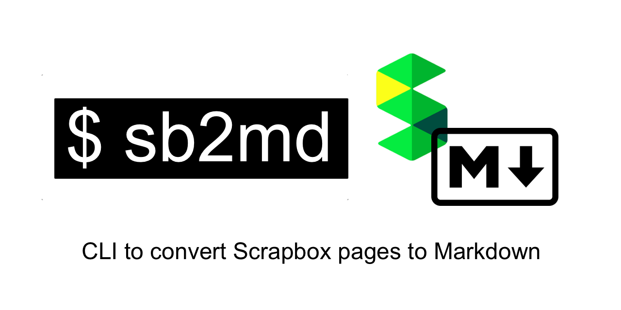 GitHub - kondoumh/sb2md: CLI to convert Scrapbox page to Markdown
