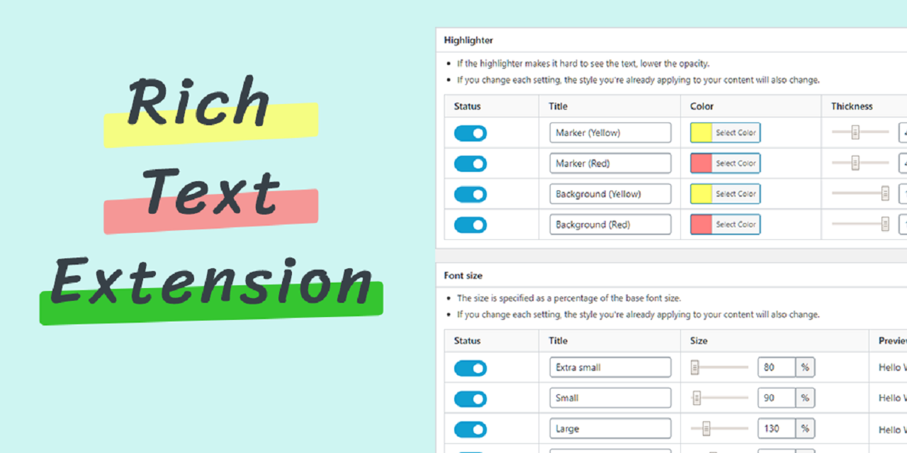 GitHub - t-hamano/richtext-extension: WordPress plugin to add useful ...