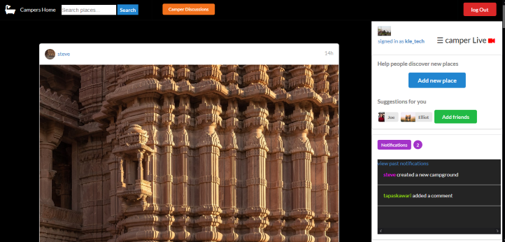 GitHub - Kawaritapas/camper-social-media-application: social media web application version1.0