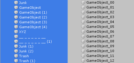 GitHub - o-l-l-i/RenameSelected: Unity batch rename Editor script for ...
