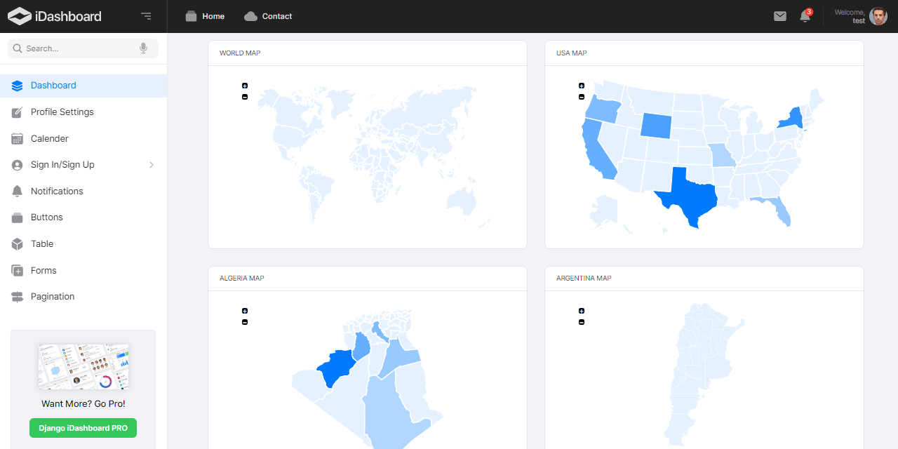 Github App Generatordjango Idashboard Free Django Dashboard Idashboard Design Appseed