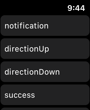 GitHub - yorifuji/watchOS-haptics: code example to experience haptic feedback on watchOS.