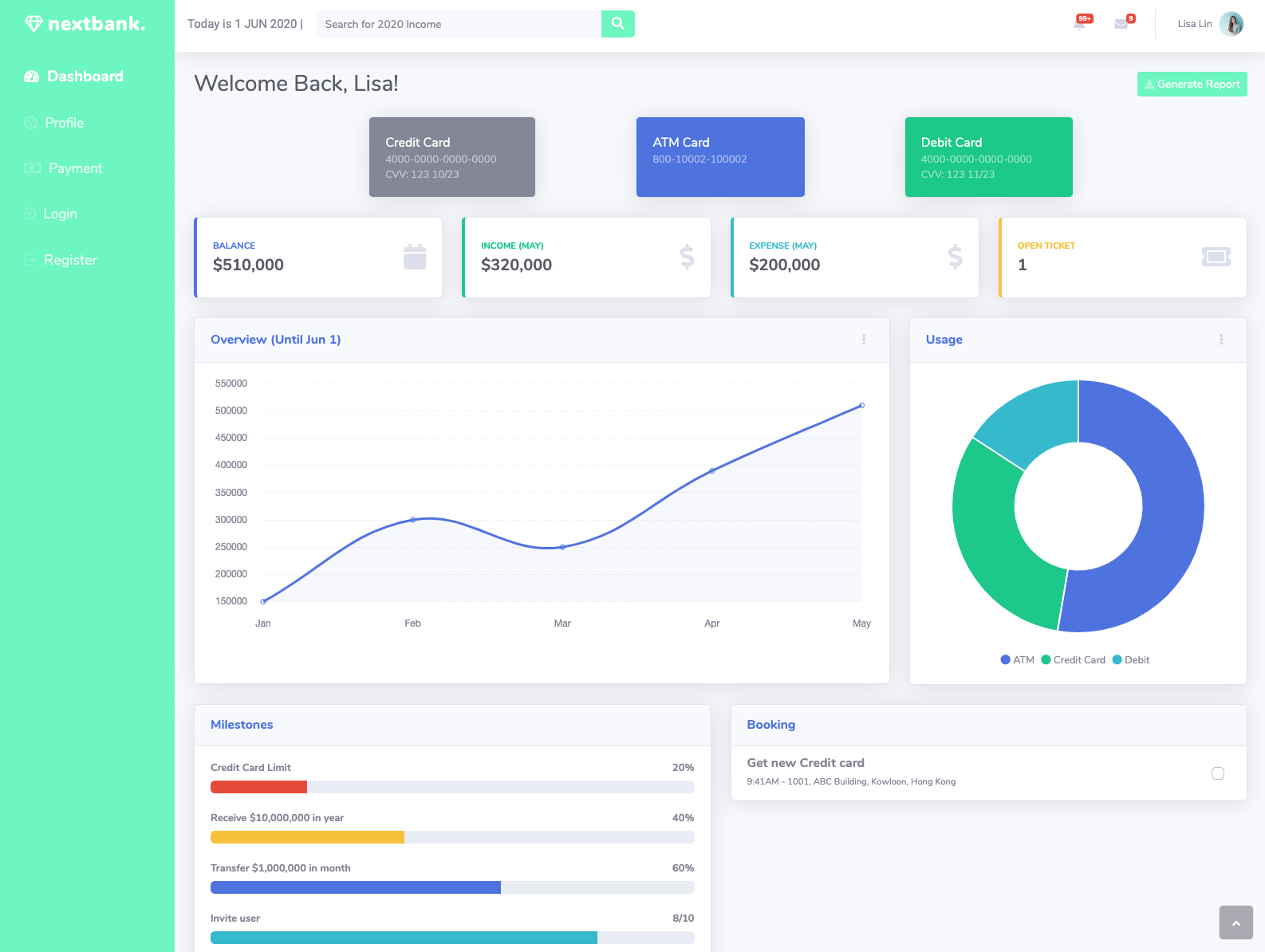 GitHub - 1998code/nextBank-Theme: This is a Virtual Bank demo theme ...