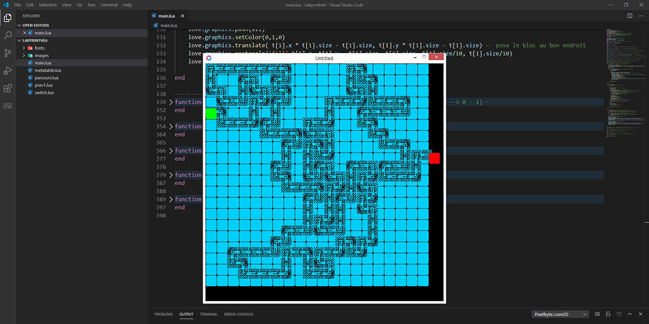 GitHub - joriskian/labyrinthe-V1: A simple maze in lua (with love2D)