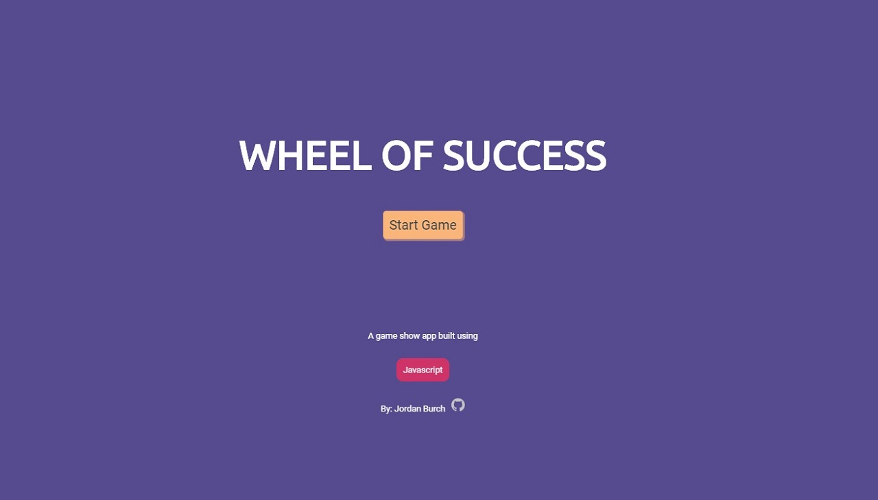 GitHub - Jordanburch101/Techdegree-project-6: Game Show App - “Wheel of Success”